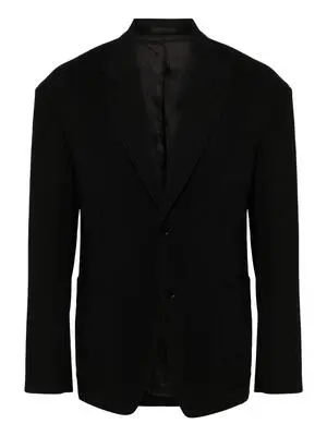 LANVIN Shoulder-pads Single-breasted Blazer - Black