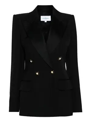 Casablanca Double-breasted Blazer - Black
