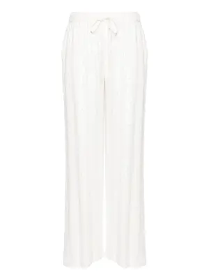 P.a.r.o.s.h Glare Sequin Trousers - White