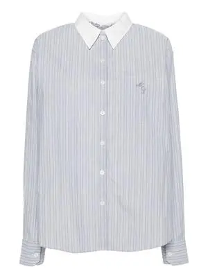 Acne Studios Contrasting-collar Shirt - Blue
