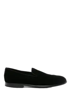 Dolce & Gabbana Velvet Loafers - Black