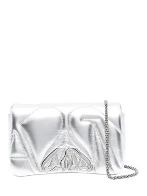 Alexander McQueen Alexander McQueen Mini The Seal Shoulder Bag Silver