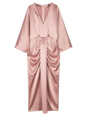 Kiton Satin-finish Dress - Pink