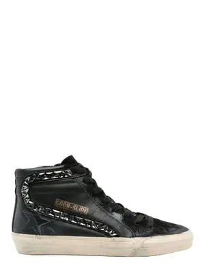 GOLDEN GOOSE Slide Crystal-embellished Sneakers - Black