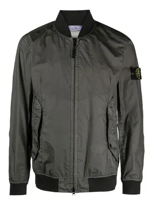 STONE ISLAND Stone Island Crinkle Reps Bomber Jacket