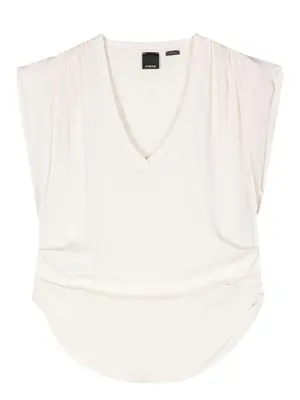 PINKO PINKO Gathered Sleeveless Blouse