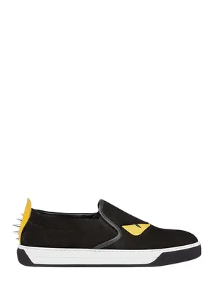 Fendi Monster Slip-on Sneaker - Black