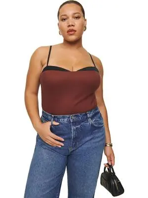 REFORMATION Melanie Top ES Red