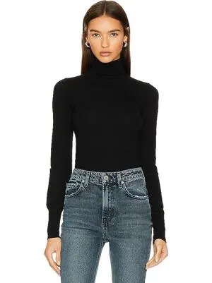 GRLFRND Merino Wool Turtleneck Sweater - Black