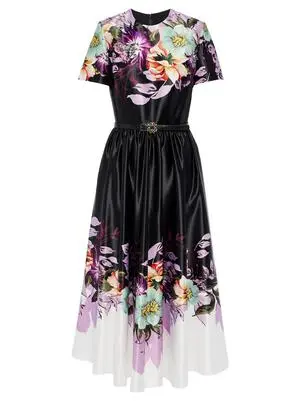 Elie Saab Floral Midi Dress - Multicoloured