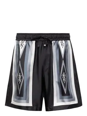 Amiri Diamond Silk Shorts - Multicoloured