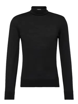 TOM FORD Wool Turtleneck Sweater - Black