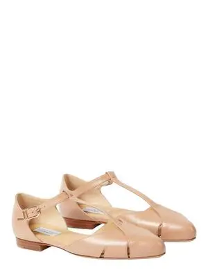 Gabriela Hearst Harlow Leather Ballet Flats - Black