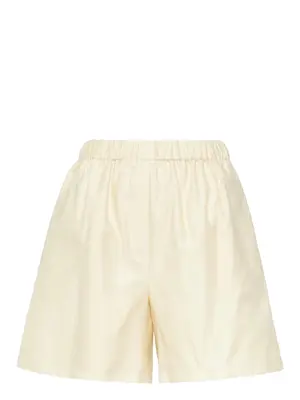 Max Mara Piadena High-rise Cotton Shorts - White