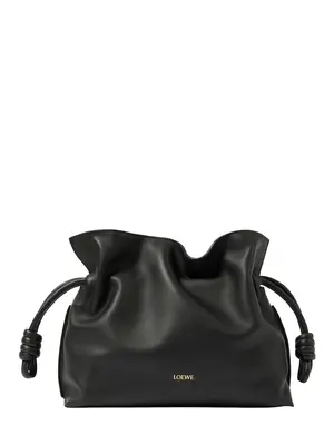 Loewe Flamenco Leather Clutch - Black