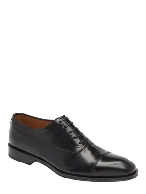 FERRAGAMO FERRAGAMO Fermin Cap Toe Oxford Nero New Biscotto