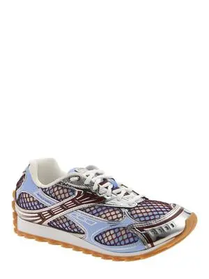 BOTTEGA  VENETA Bottega Veneta Orbit Low Top Sneakers 4766 Blu Bell/barolo