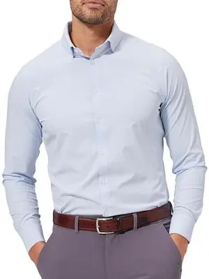 Mizzen+main Leeward Dress Shirt - Light Blue Solid