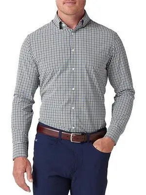 Mizzen+main Leeward Dress Shirt Sage Multi Gingham