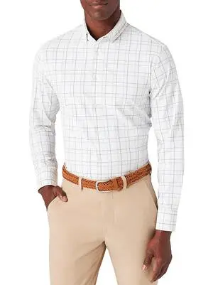 Mizzen+main Leeward Dress Shirt - White Larkin Plaid