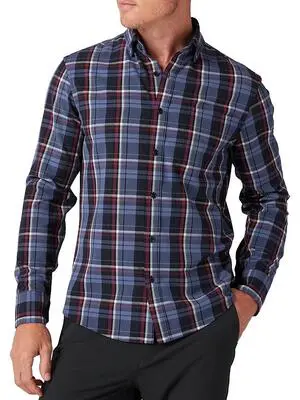 Mizzen+main City Flannel Shirt - Coastal Fjord Bryant Plaid