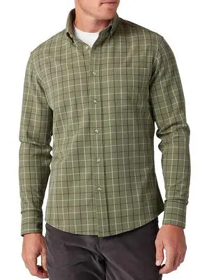 Mizzen+main City Flannel Shirt - Sage Mulholland Plaid