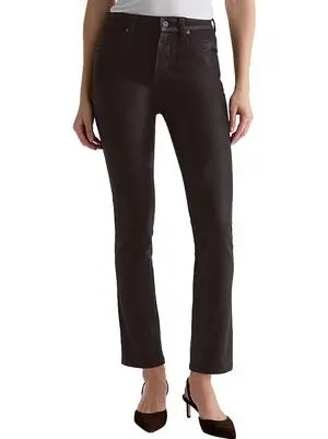 Ag Mari Coated Slim Jeans - Super Black