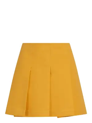 Marni Pleated Miniskirt - Yellow