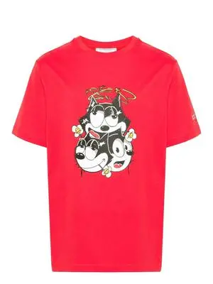 Iceberg X Felix The Cat Cotton T-shirt - Red