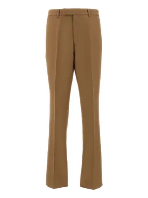 Gucci Tailored Wide-leg Trousers - Brown