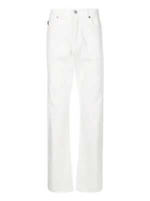 Versace Medusa Head-motif Straight-leg Jeans - White