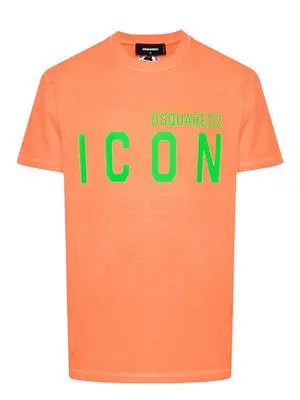 Dsquared2 Be Icon Cotton T-shirt - Orange