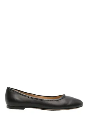 Chloé Marcie Leather Ballerina Shoes - Black