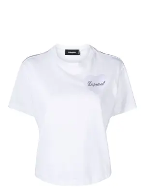 Dsquared2 Logo-appliqué T-shirt - White