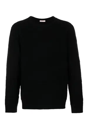 Valentino Garavani Vlogo Intarsia-knit Jumper - Black