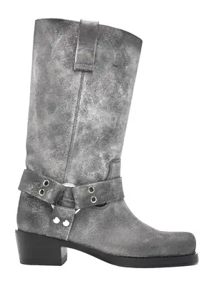 Paris Texas Paris Texas Roxy 45mm Suede Boots Grey