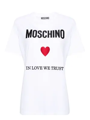 Moschino In Love We Trust T-shirt - White
