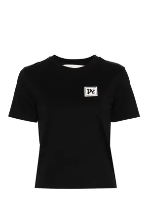 Palm Angels Pa Ski Club Cotton T-shirt - Black