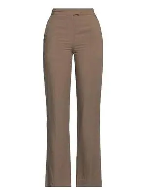 ROSÉ A POIS Woven Straight Leg Chinos - Beige