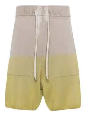 MONCLER + RICK OWENS Ombré Cashmere Shorts - Grey