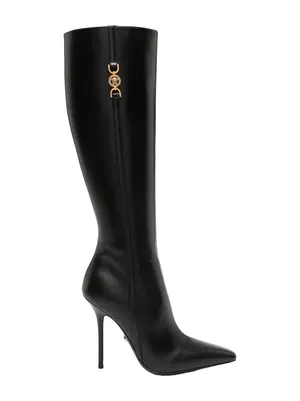 Versace Medusa '95 110mm Leather Boots - Black
