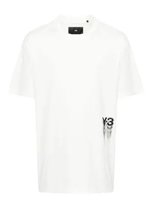 Y3 Gfx Ss Cotton T-shirt - White