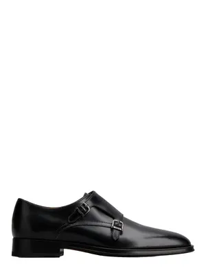 TOD'S Tod's Double-Strap Leather Monk Shoes