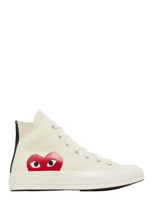 CONVERSE Comme Des Garçons X Chuck 70 Hi 'play - White