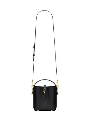 Saint Laurent Mini Le 37 Bucket Bag - Black