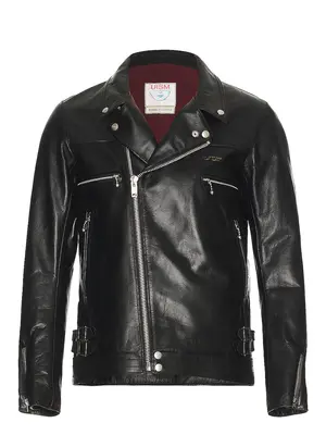 UNDERCOVERISM Leather Rider Jacket - Black