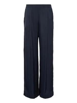 Velvet By Graham & Spencer Livi Satin Wide-leg Pants - Grey