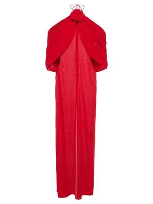 Magda Butrym Floral-appliqué Gown - Red