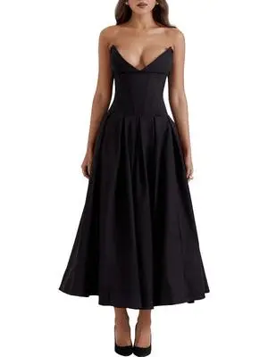 HOUSE OF CB HOUSE OF CB Lady Strapless Midi Dress