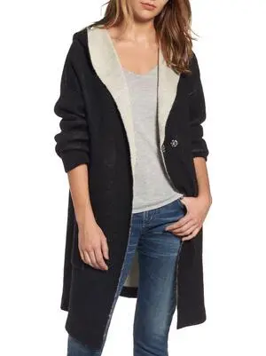 Blanknyc Hooded Knit Cardigan - Bamboo Diet
